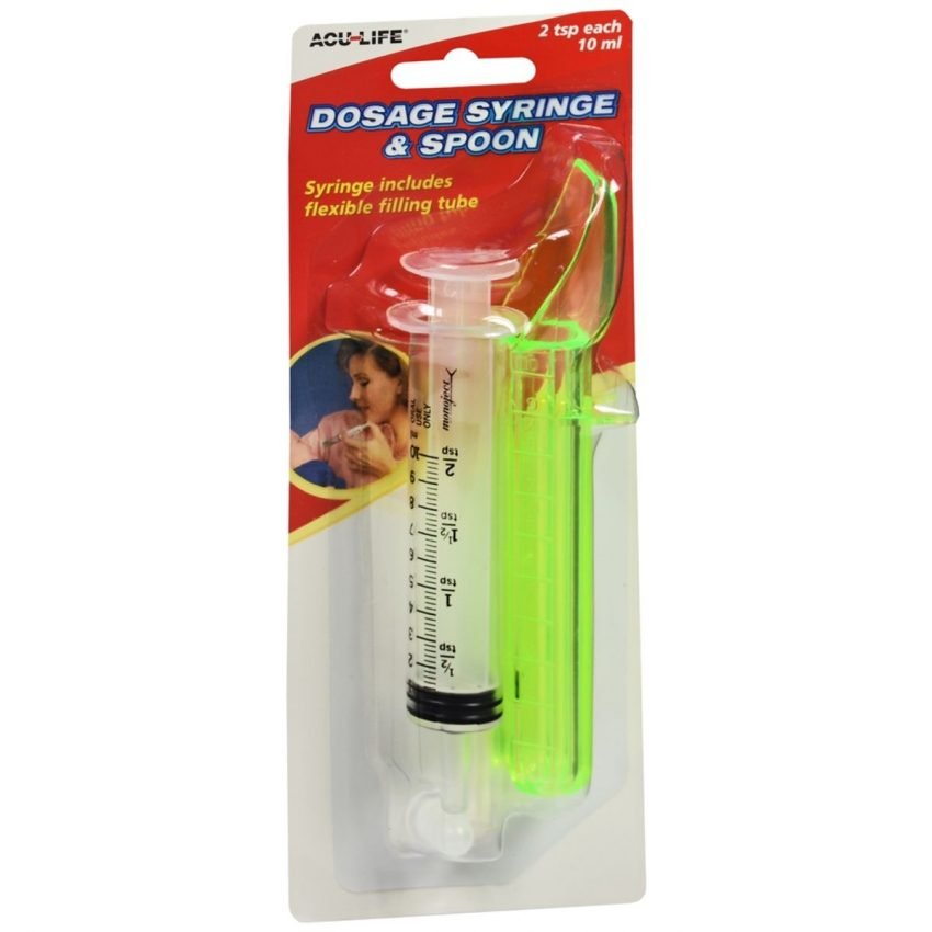 Acu-Life Dosage Syringe and Spoon 2 Tsp each – 2 EA – Medcare ...