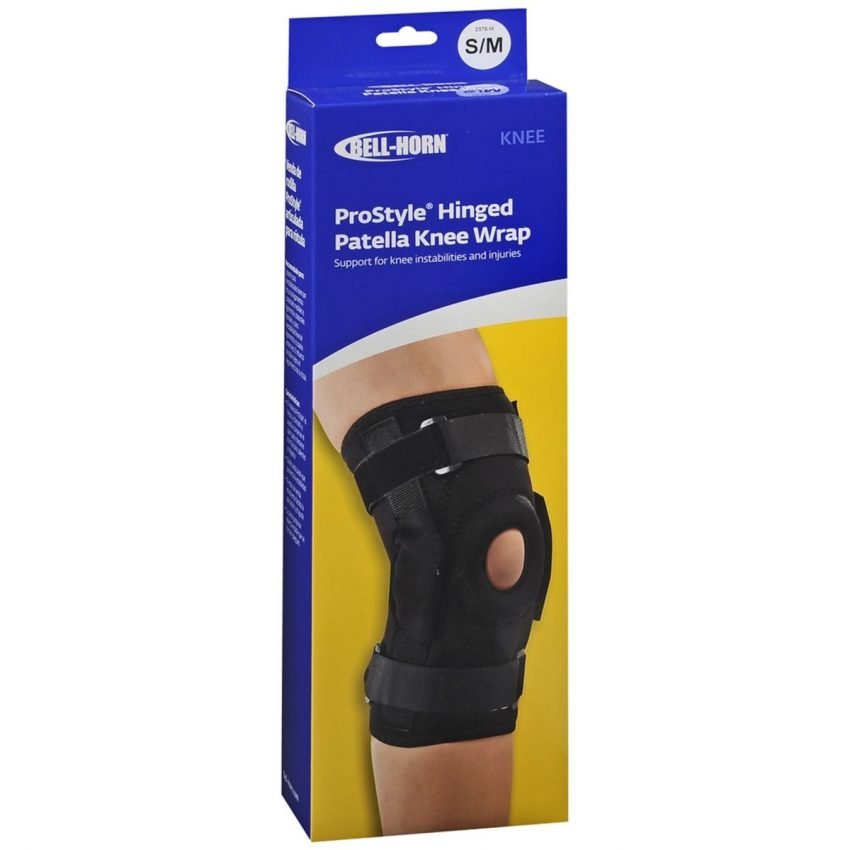 Bell-Horn ProStyle Hinged Patella Knee Wrap Black Small/Medium 237S-M ...