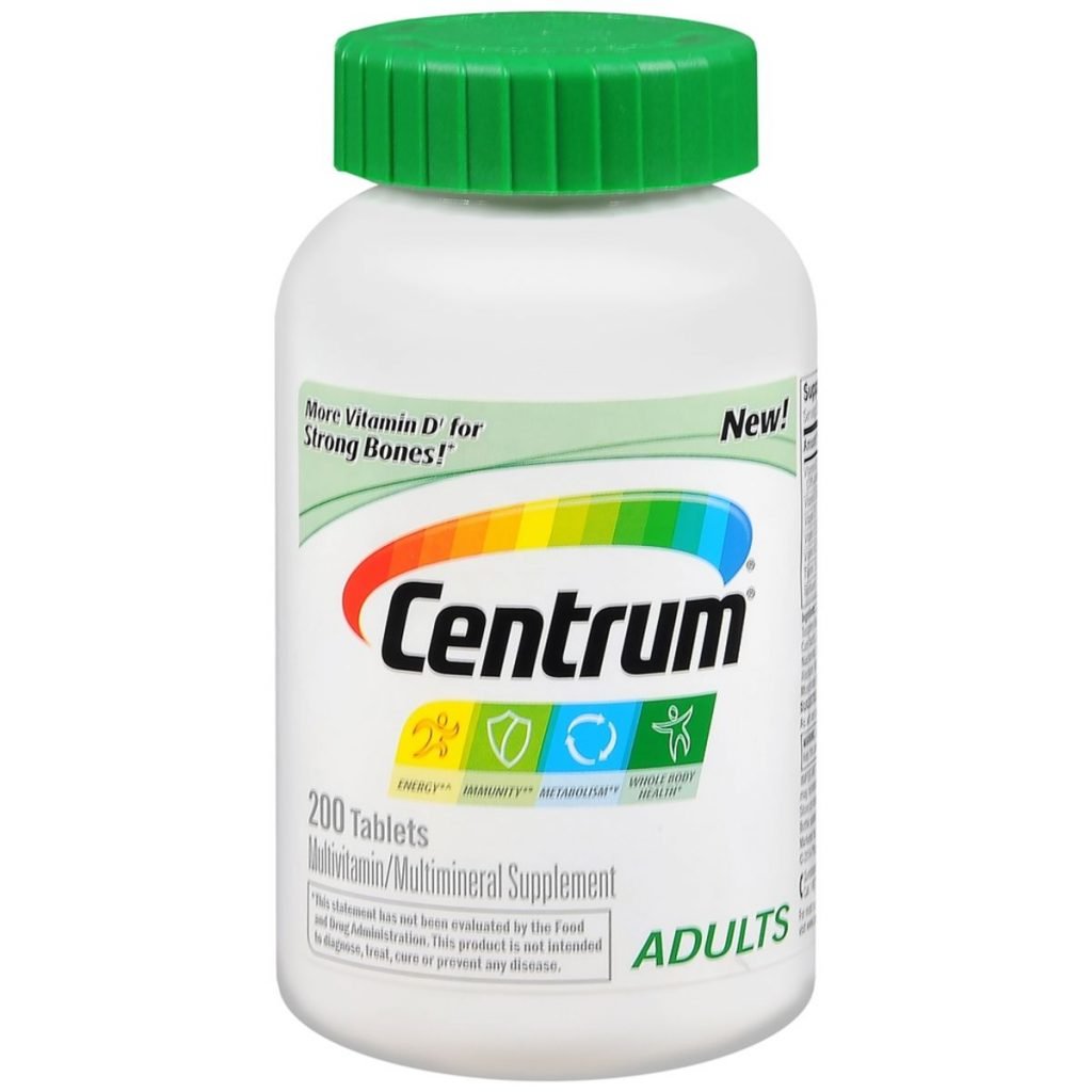 Centrum Adults Multivitamin/Multimineral Supplement Tablets – 200 TB ...