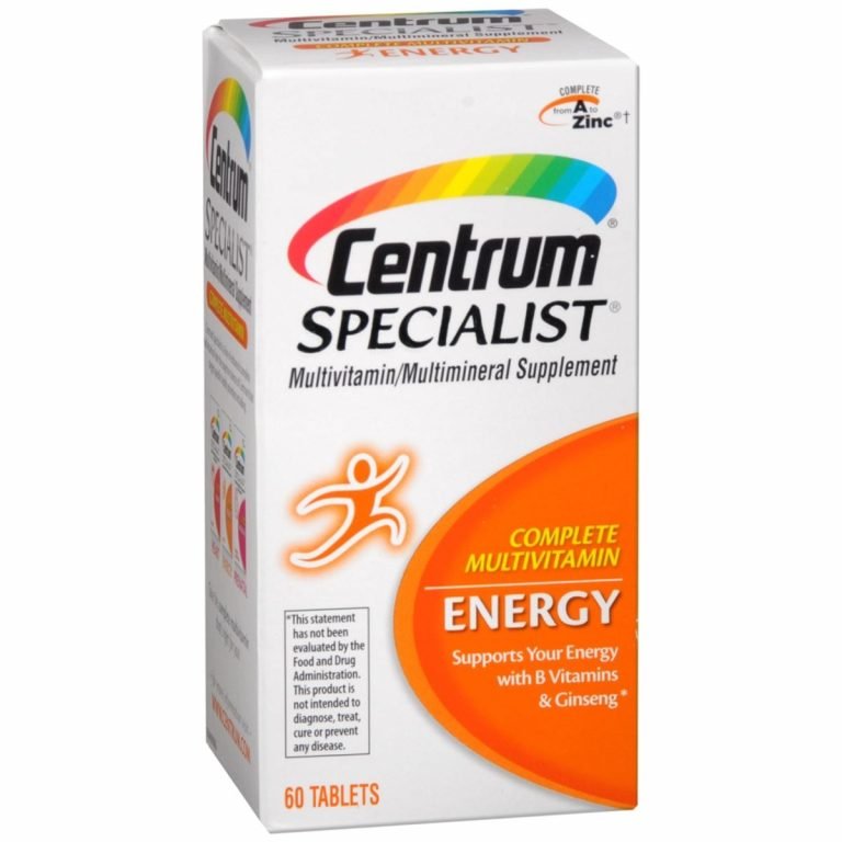 Centrum Specialist Energy Multivitamin/Multimineral Supplement Tablets ...