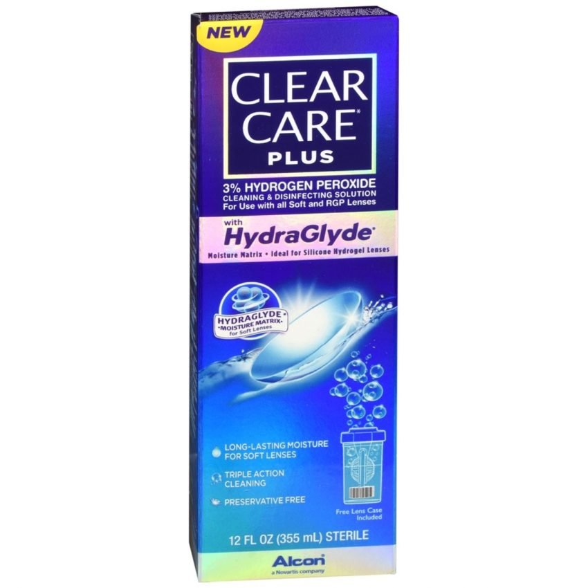 Clear Care Plus With HydraGlyde Cleaning & Disinfecting Solution – 12 OZ – Medcare | Wholesale ...