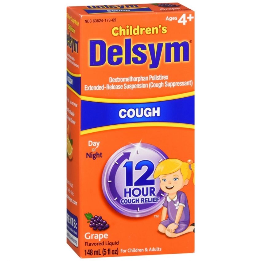 Delsym Children’s 12 Hour Cough Relief Liquid Grape – 5 OZ – Medcare ...