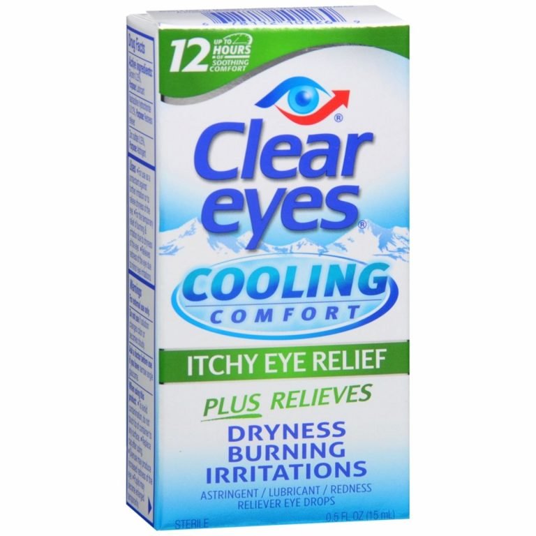 Clear Eyes Cooling Comfort Itchy Eye Relief Eye Drops – 0.5 OZ ...