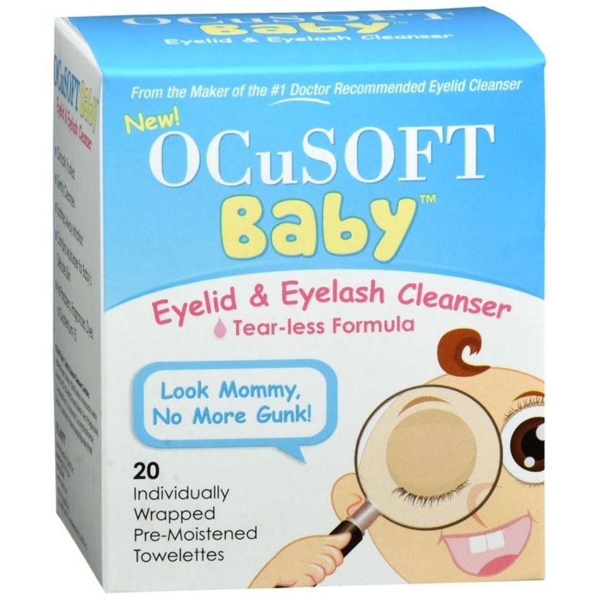 OCuSOFT Baby Eyelid & Eyelash Cleanser Towelettes Tear-Less Formula ...