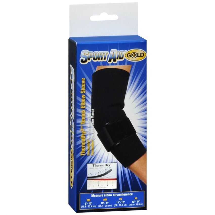 Sport Aid Gold ThermaDry3 Tennis Elbow Sleeve MD – 1 EA – Medcare ...