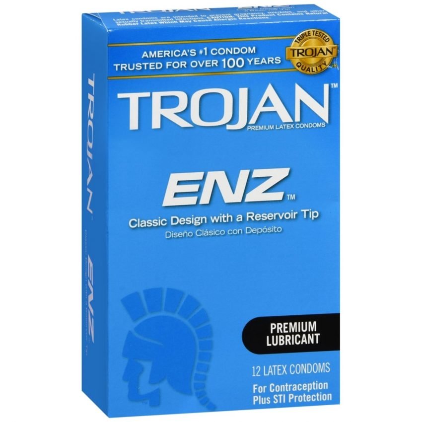 Trojan Enz Premium Lubricant Latex Condoms – 12 EA – Medcare ...